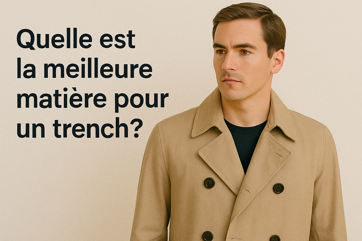 Quelle est la meilleure matière pour un trench ? – Trench Homme