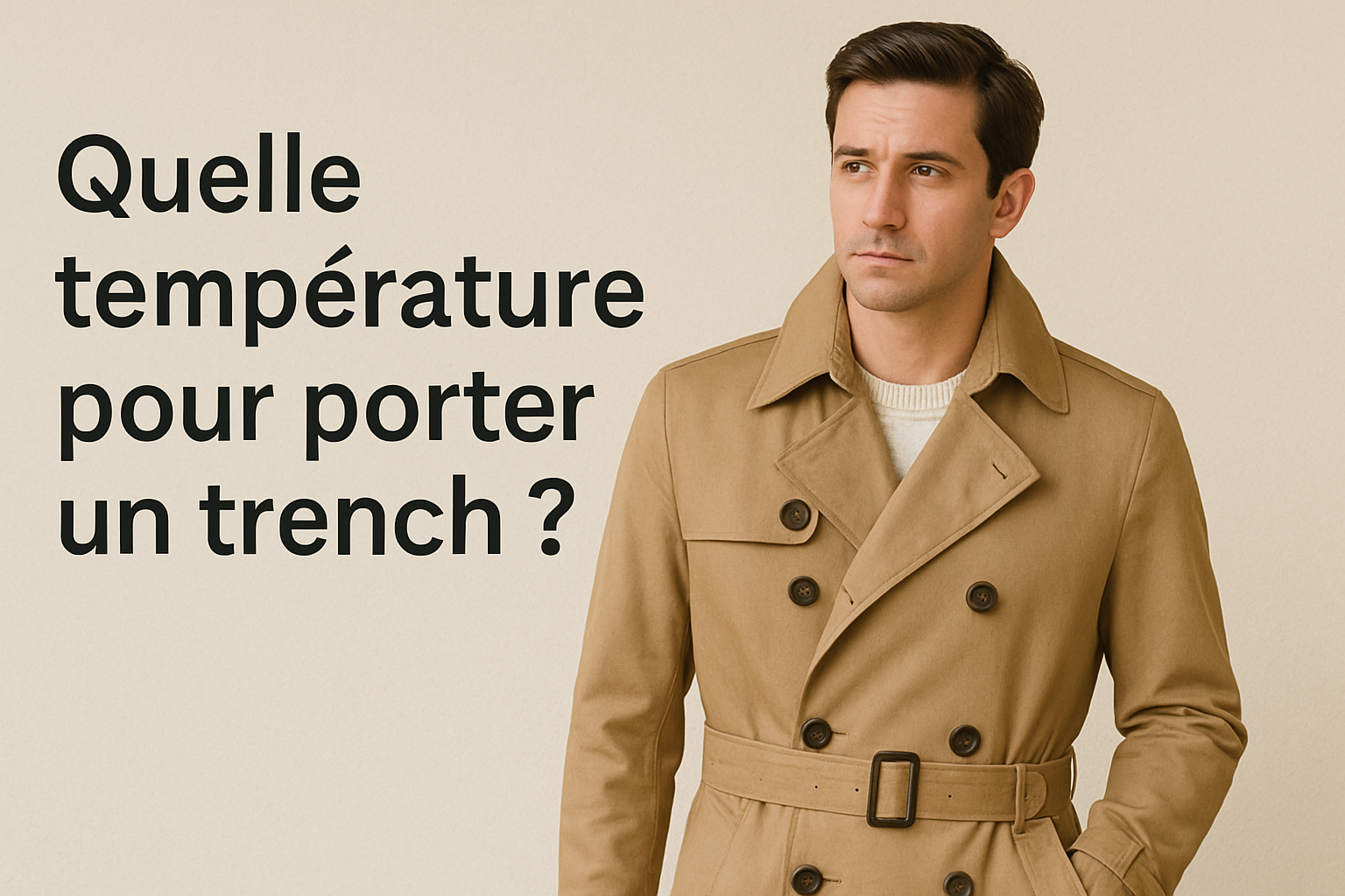 Quelle température pour porter un trench ? – Trench Homme